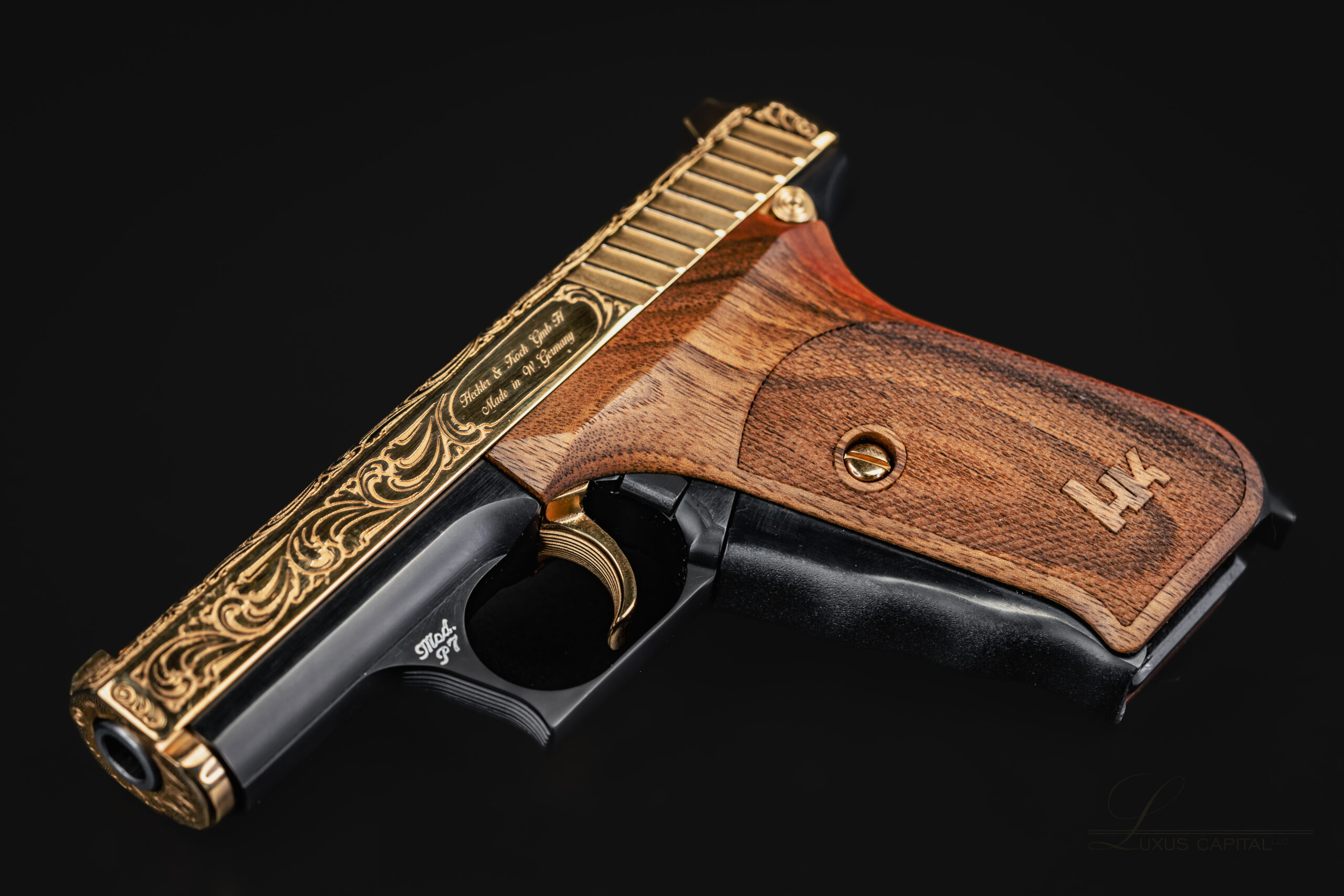 Elegant Heckler & Koch P7 Engraved | Luxus Capital