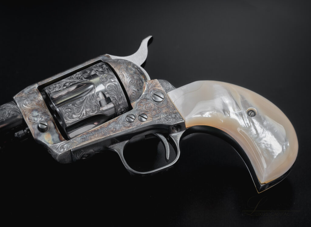 Colt SAA Birdshead: Engraved & Pearl Grip | Luxus Capital