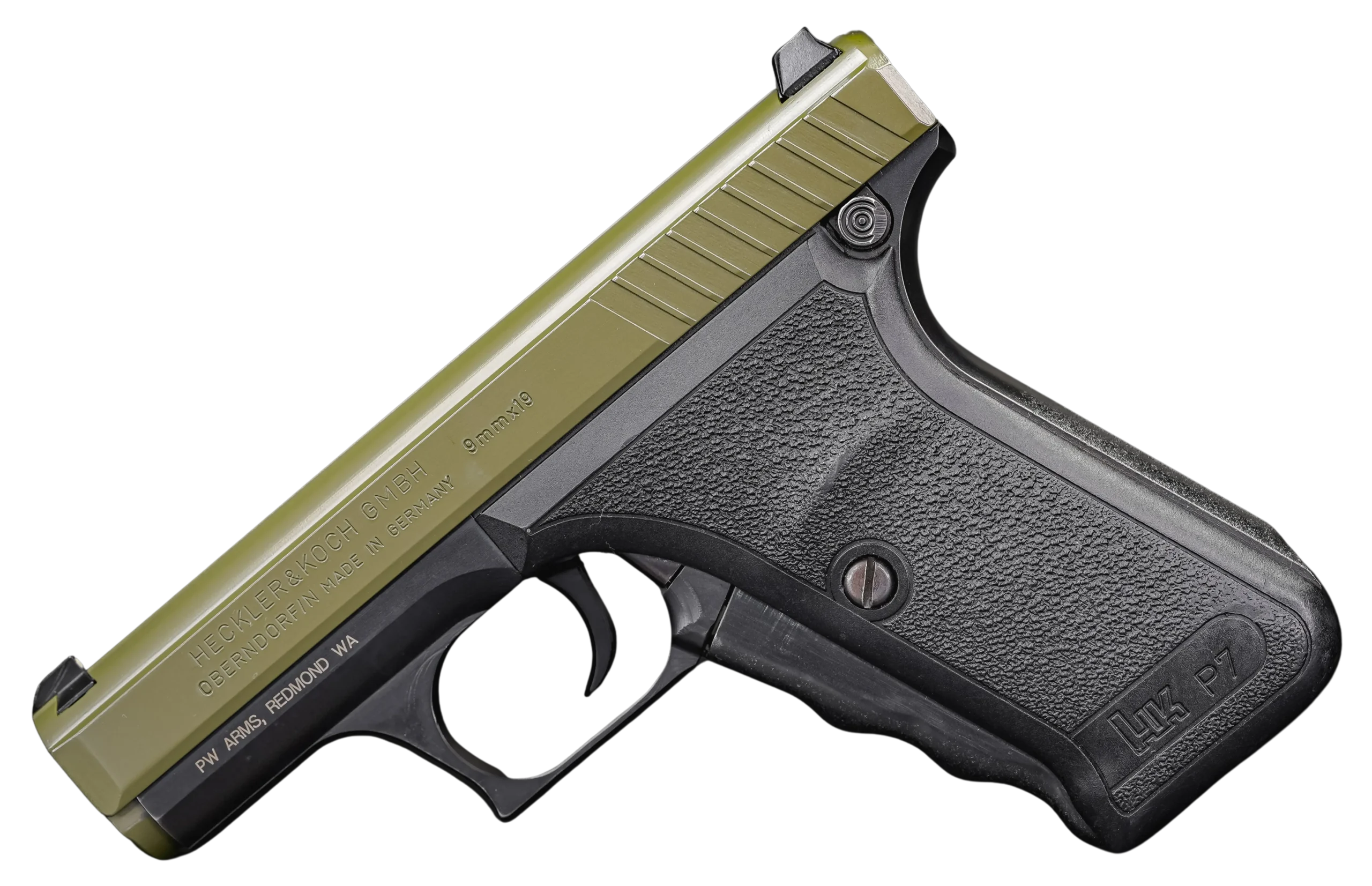 Heckler & Koch P7G | OD Green Slide & Black Frame