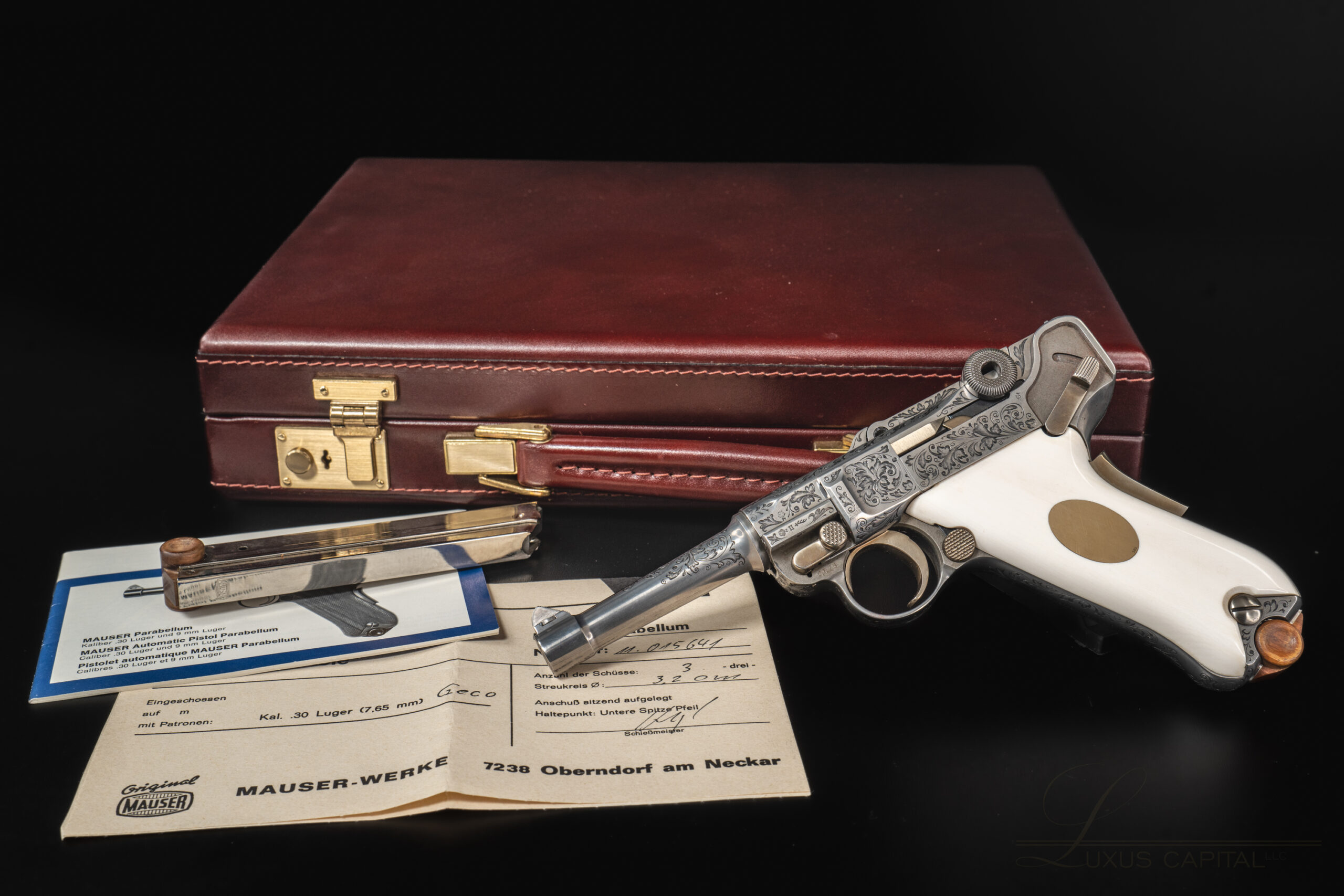 Mauser P08 Luger: Engraved Collector's Piece | Luxus Capital