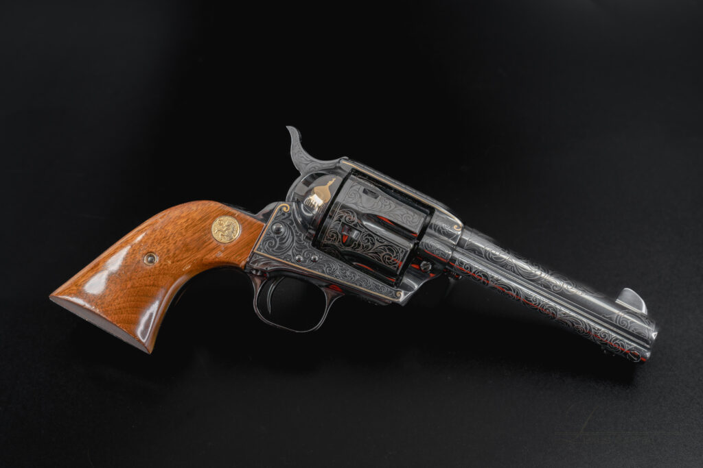 Colt SAA Gold Inlay Engraved Revolver | Luxus Capital