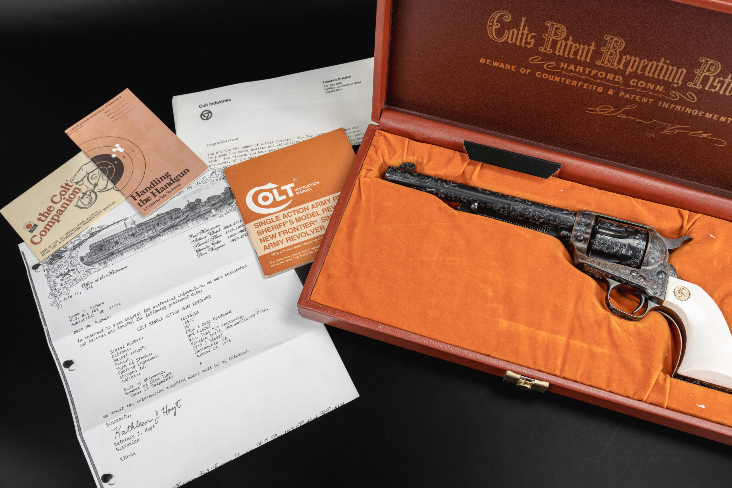 Colt SAA Factory C Engraved Revolver | Luxus Capital