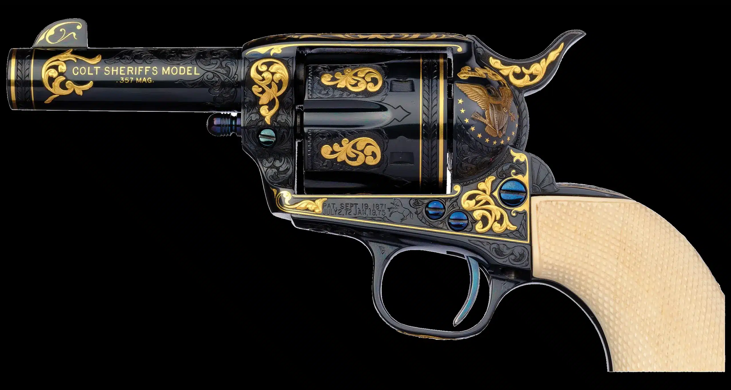 Engraved Colt Sheriffs Revolvers | Luxus Capital