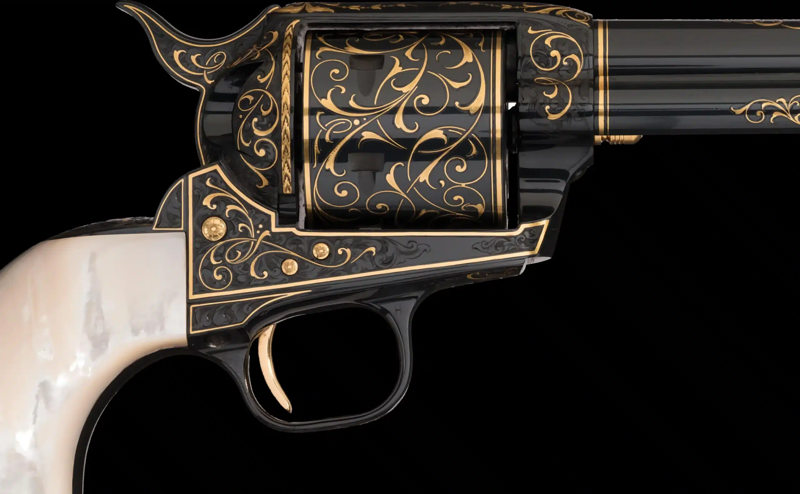 Engraved Colt Revolver - George Spring Edition | Luxus Capital