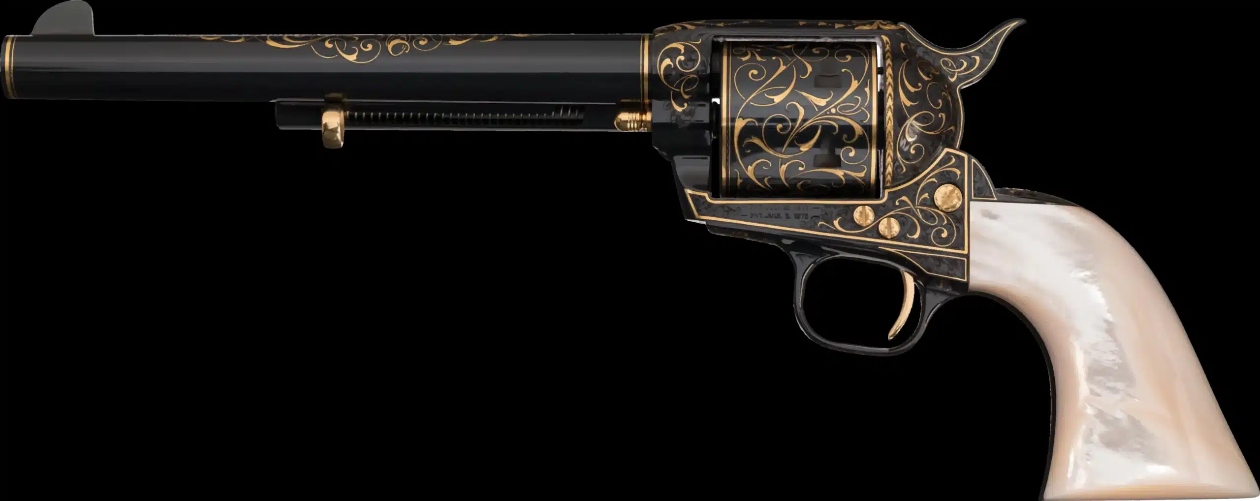 Engraved Colt Revolver - George Spring Edition | Luxus Capital