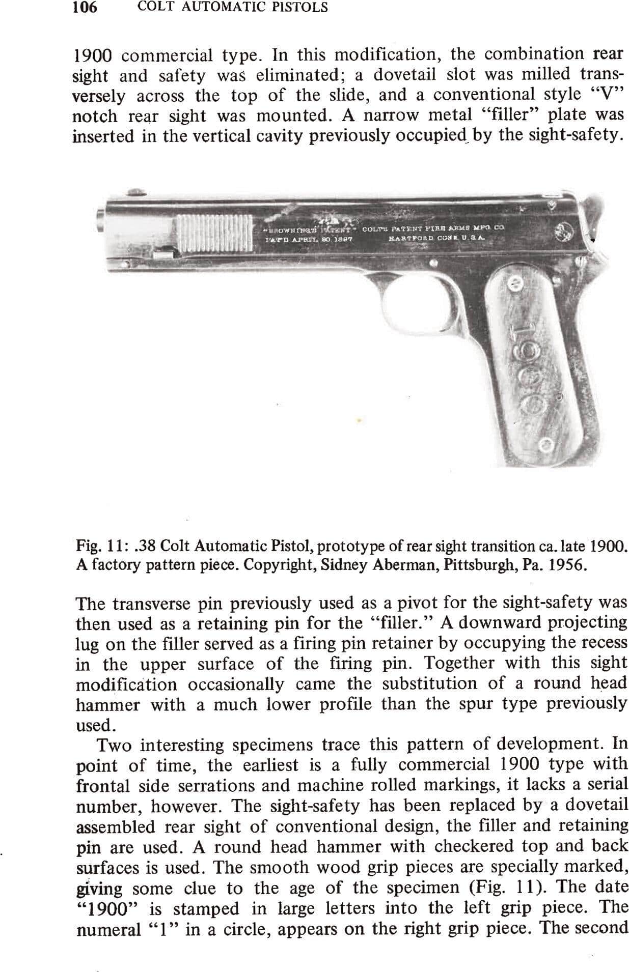 Colt 1900 Sight Safety Prototype | Rare Find | Luxus Capital