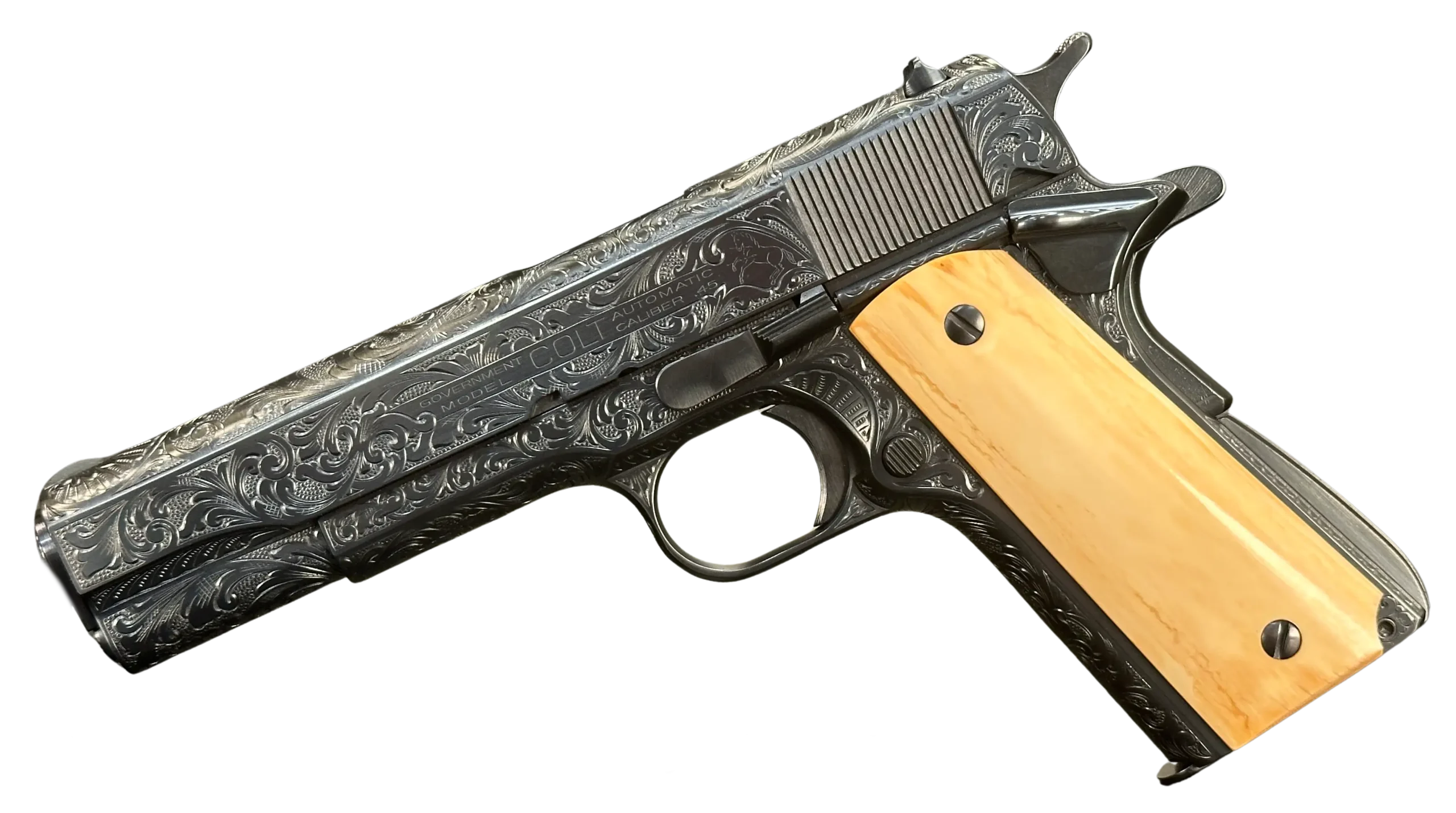 1953 Colt Government Model | John Adams Jr. Master Engraved