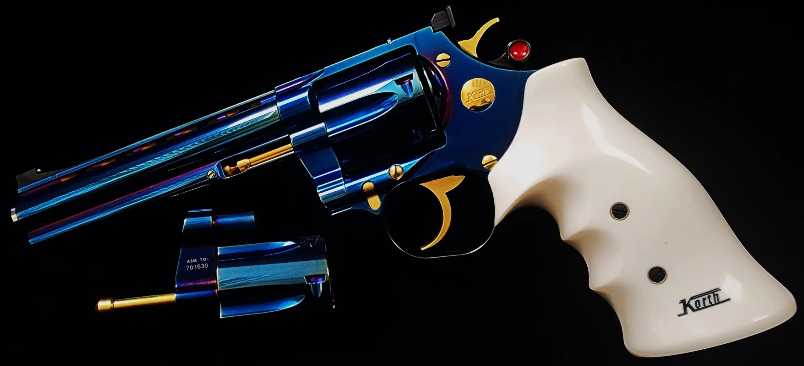 Korth Classic 6” Blue-Rainbow .357 Mag | Convertible Revolver
