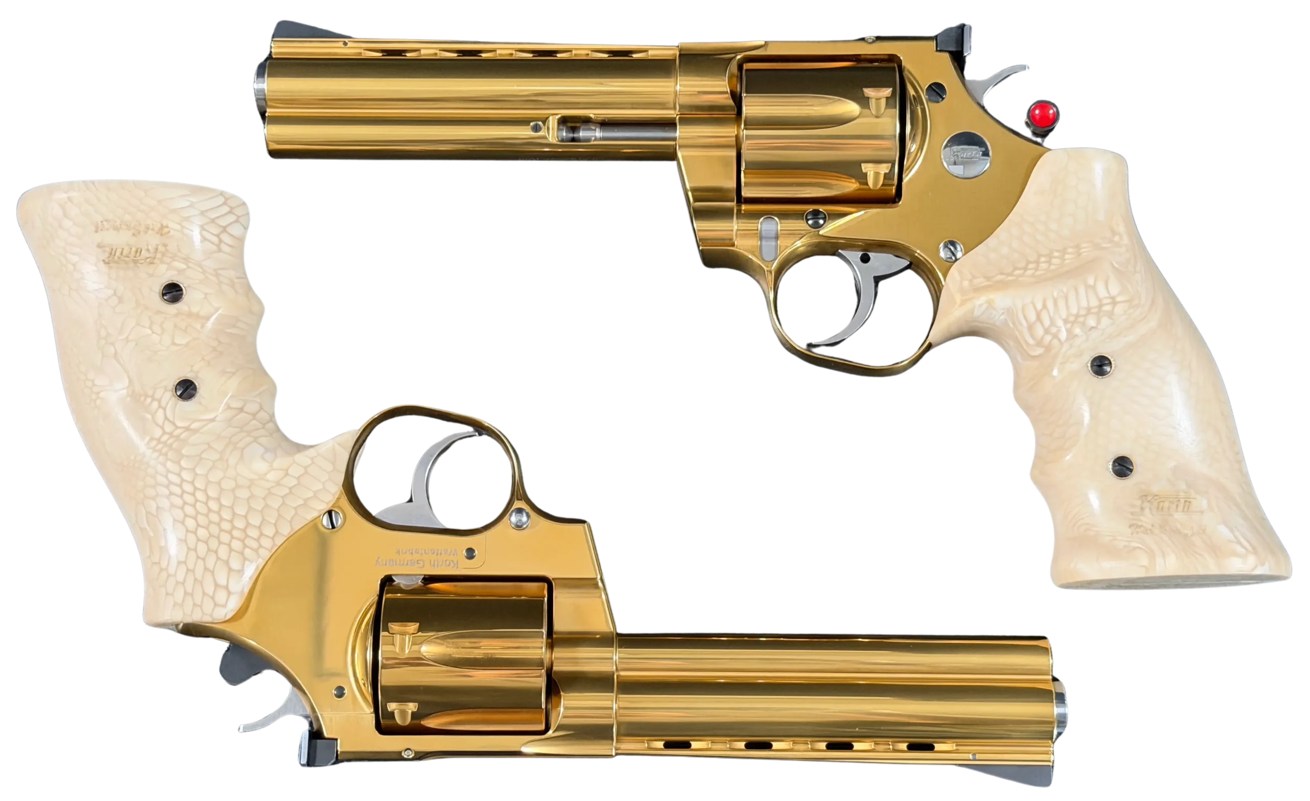 Korth Gemini Gold Revolver Set | Matched Left & Right Pair