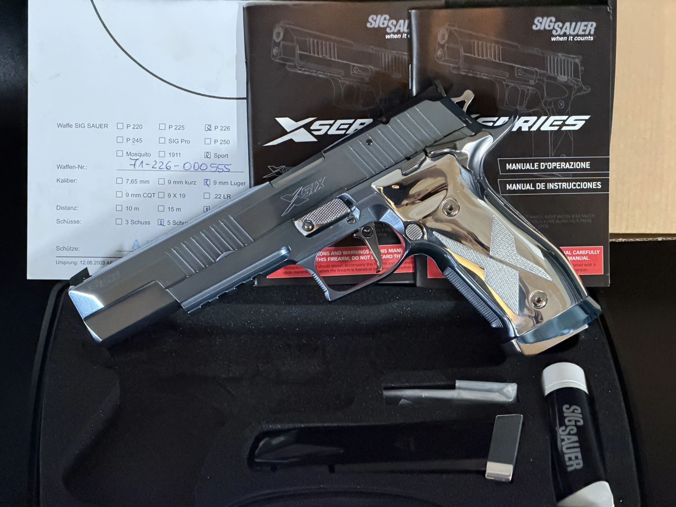 SIG Sauer P226 X-Six Super Match Blue Ice | Mastershop